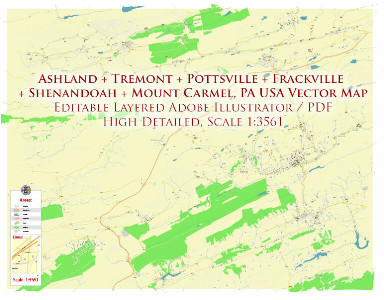 Ashland + Tremont + Pottsville + Frackville + Shenandoah + Mount Carmel ...
